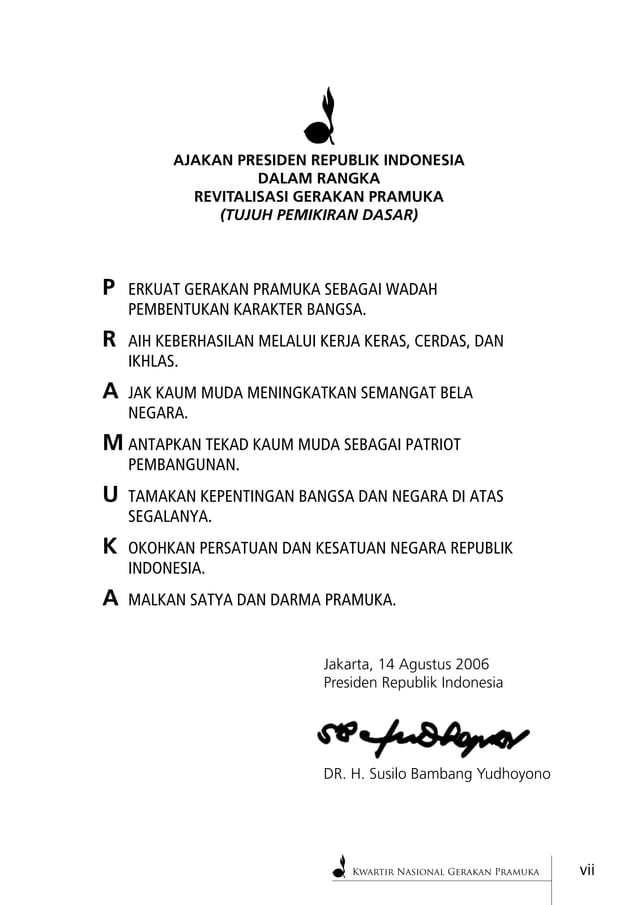 PP Pakaian Seragam Anggota Gerakan Pramuka Keputusan Kwartir Nasional ...
