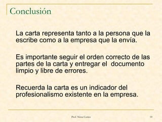 Partes de la carta | PPT