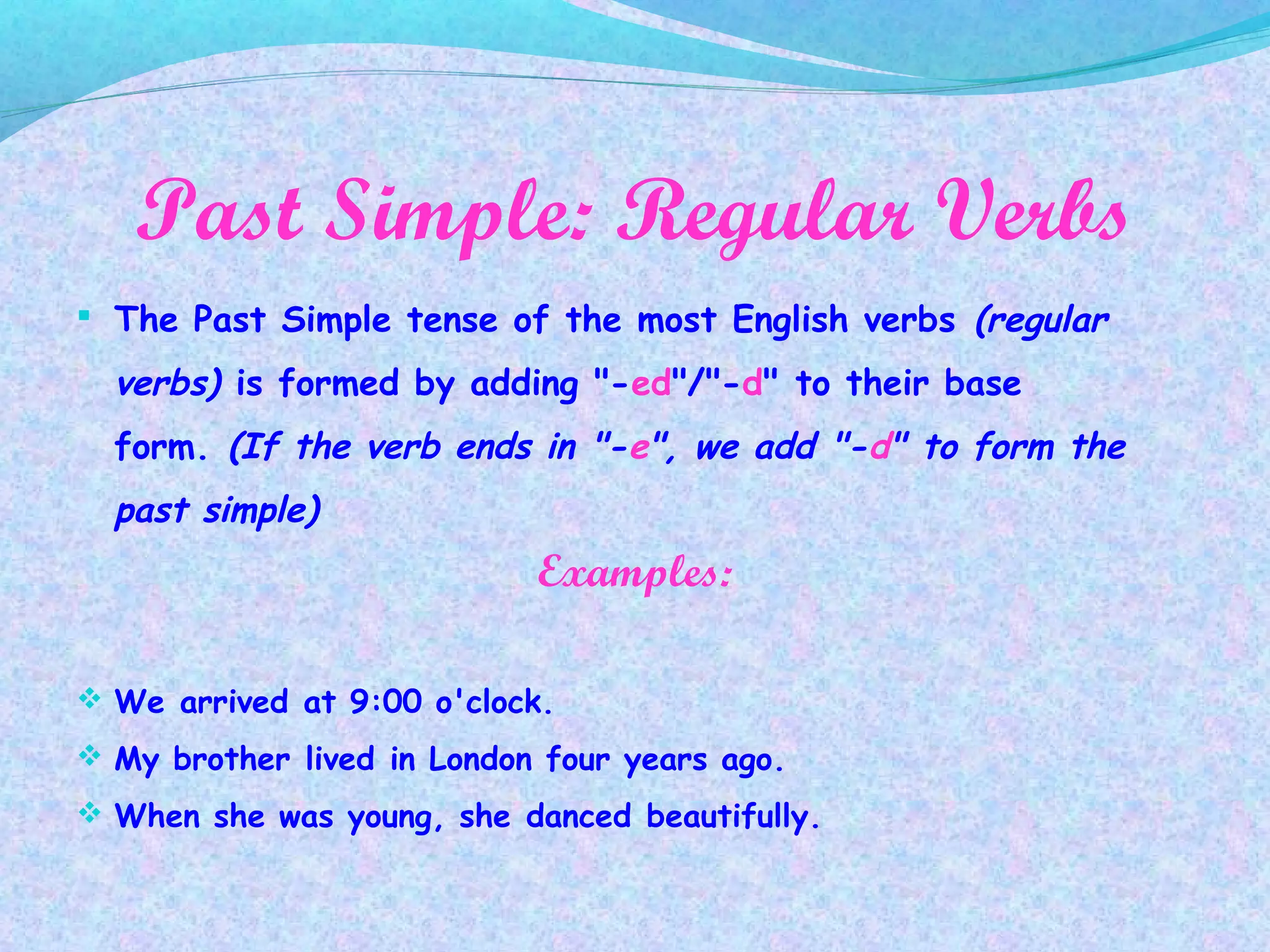 Past simple | PPT