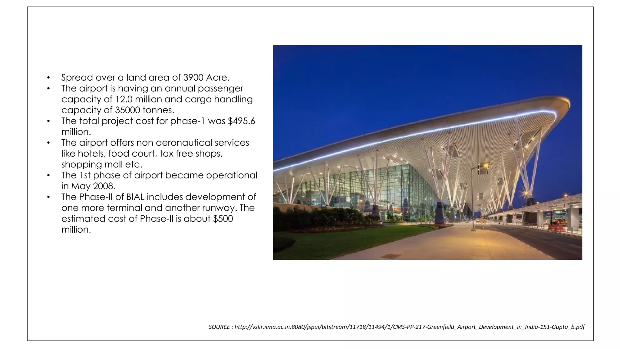 PPP Bangalore airport presentation | PDF