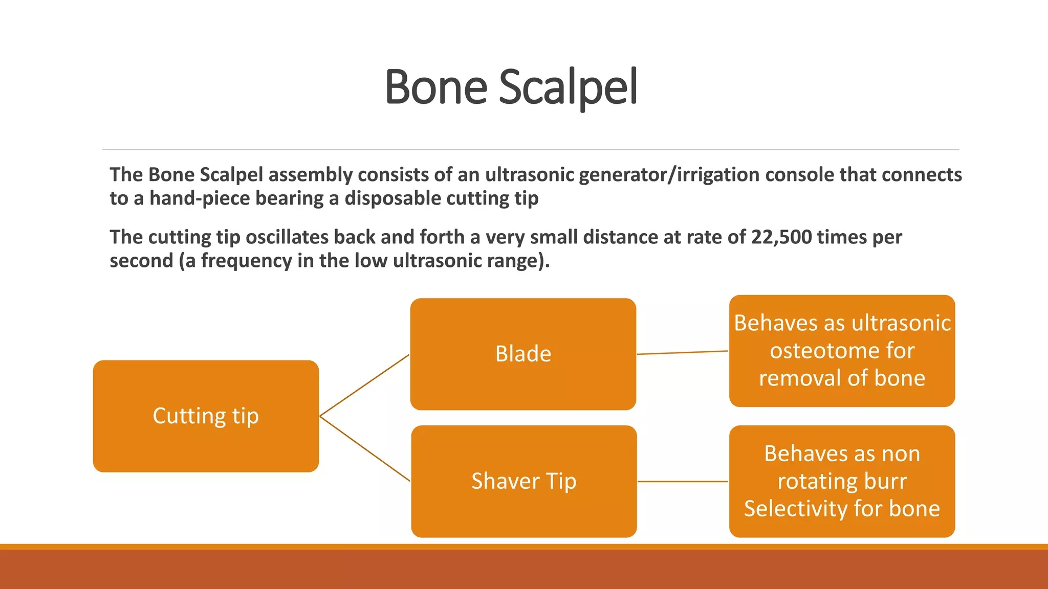 ultrasonic bone scalpel | PPTX