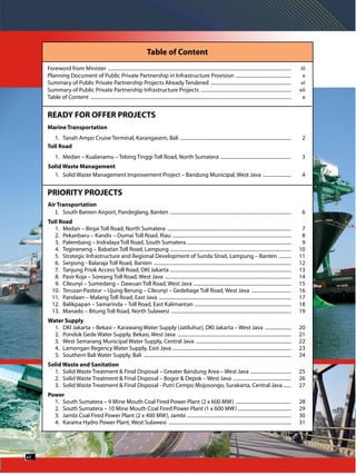 Public Private Partnerships. Infrastructure Projects Plan in Indonesia ...