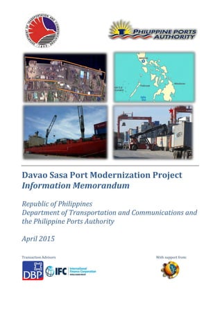PPP: Davao Sasa Port Modernization Project | PDF