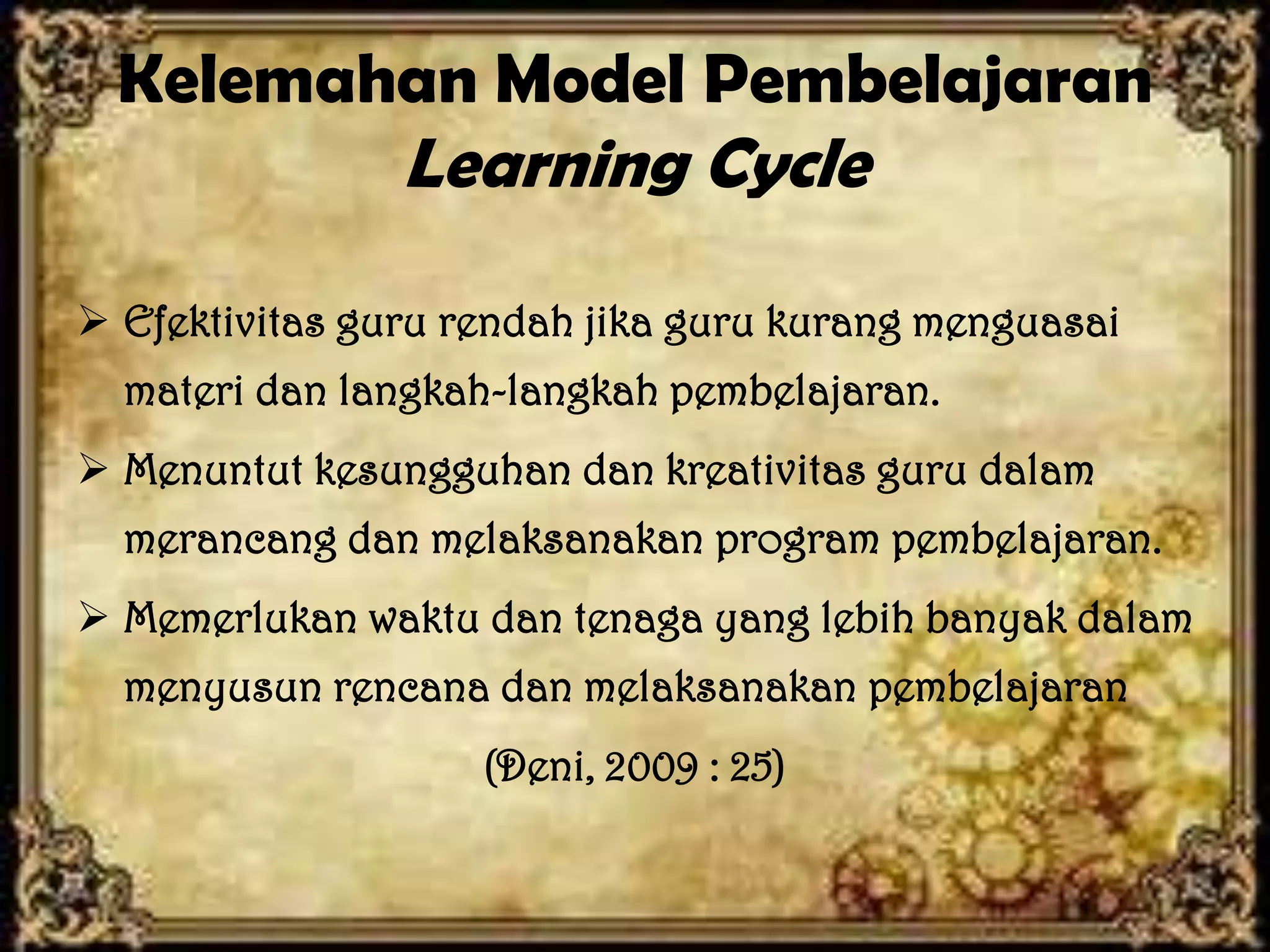 Pp pemb.mtk model learning cycle | PPT