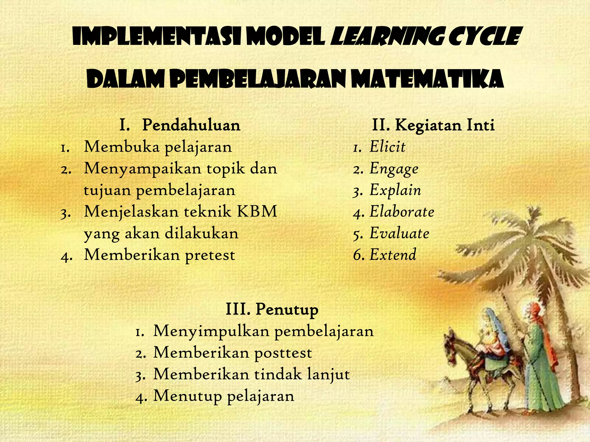 Pp pemb.mtk model learning cycle | PPT