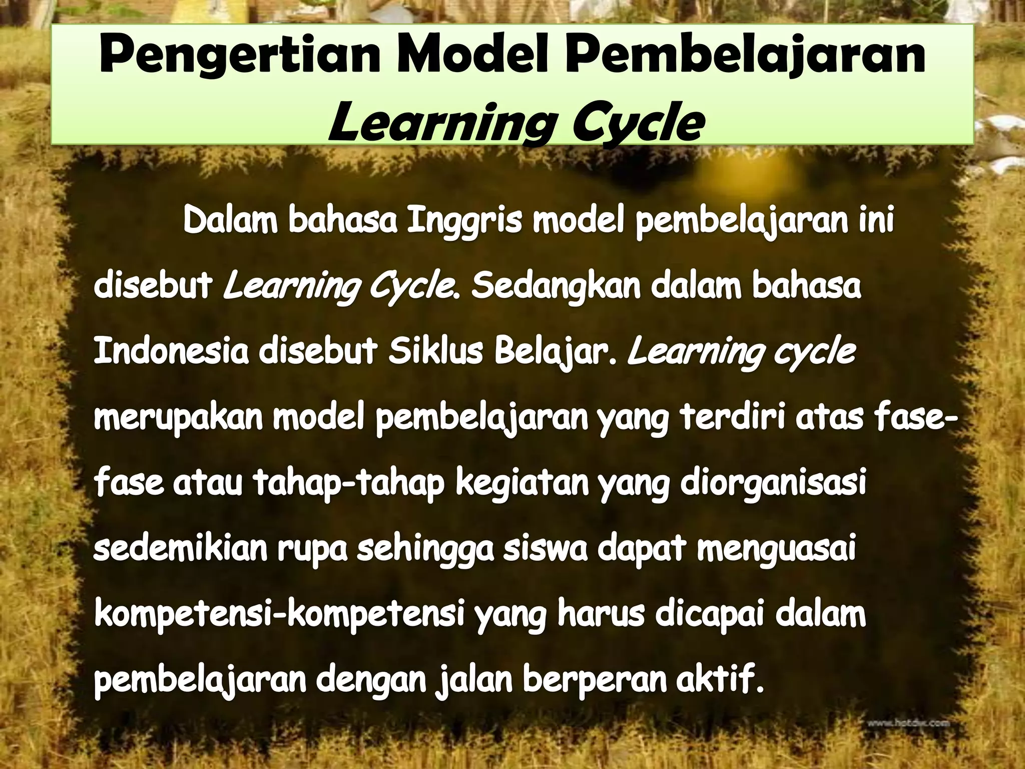 Pp pemb.mtk model learning cycle | PPT