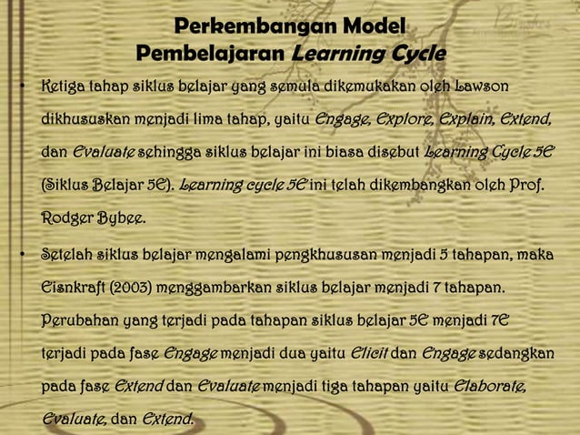 Pp pemb.mtk model learning cycle | PPT