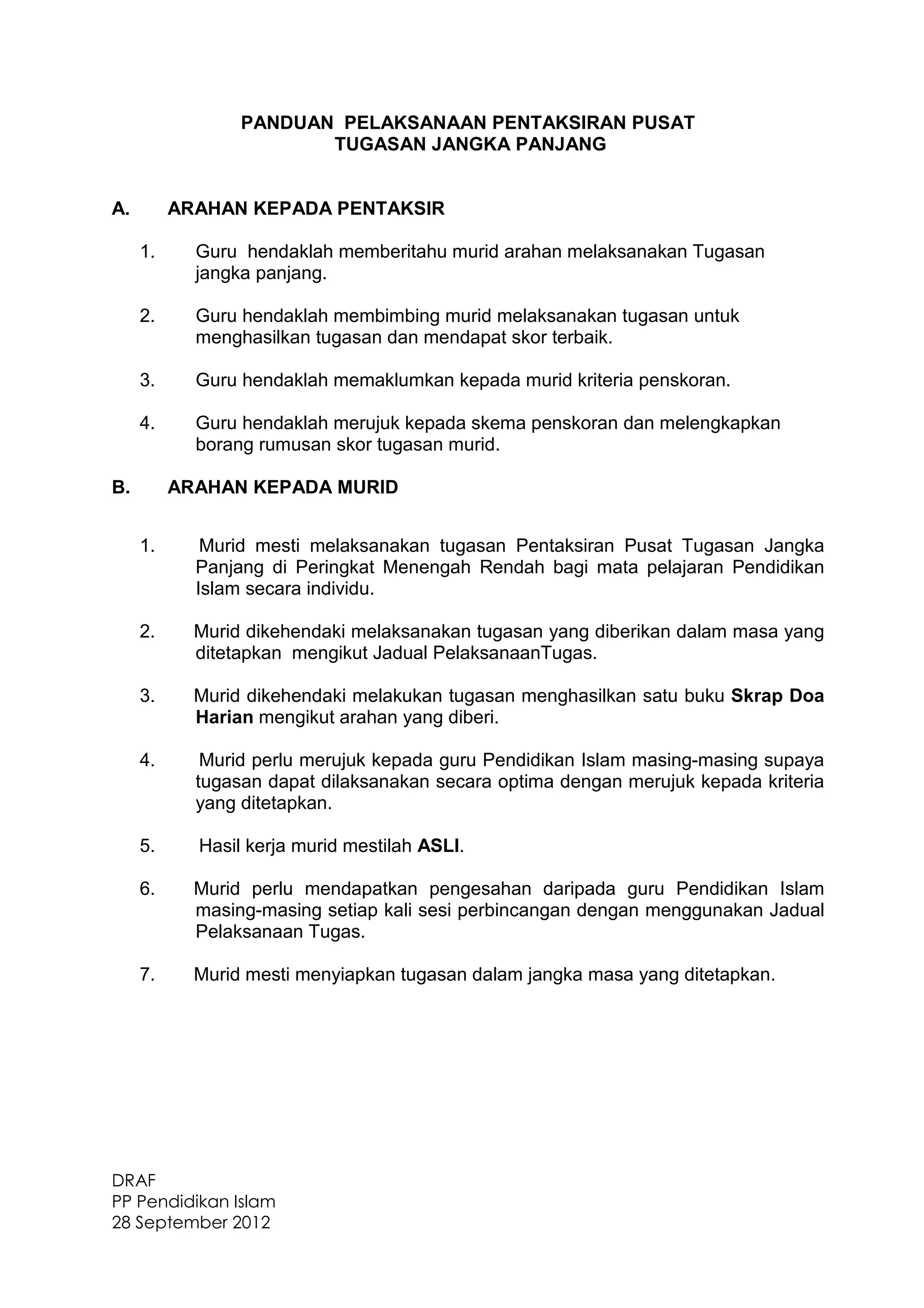 Pp pend islam penataran | PDF