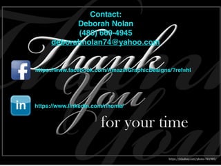 Personal Persona Presentation of: Deborah Nolan | PDF