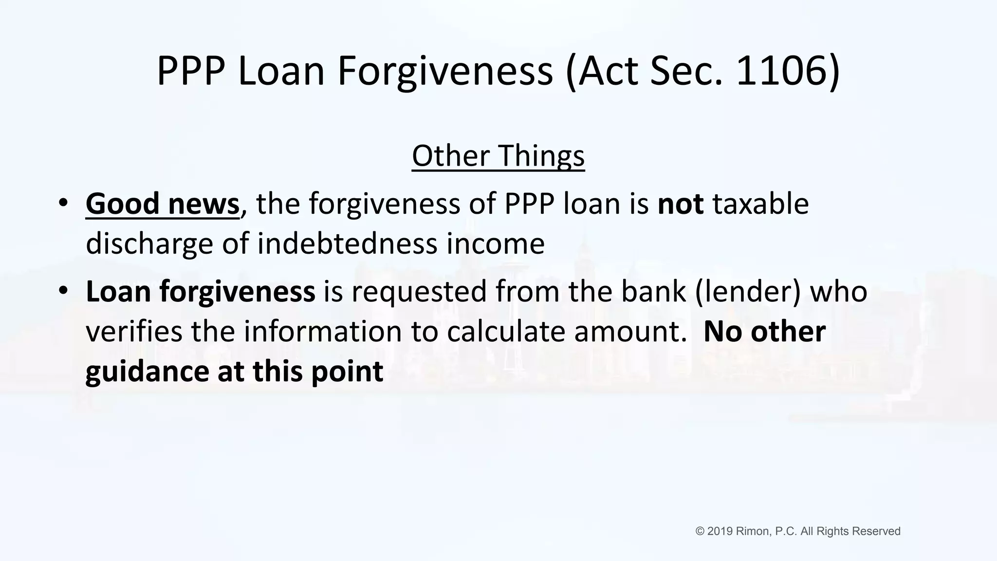 Payroll Protection Program for Family Business | PPT