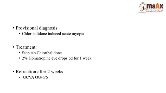 Myopia induction by Chlorthalidone- case series.pptx