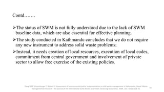 Ppp in management of solid waste at municipal11 | PPTX