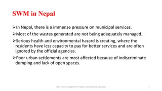 Ppp in management of solid waste at municipal11 | PPTX