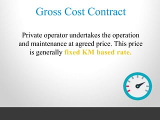 PPP in public bus transport - Why and Models | PPTX