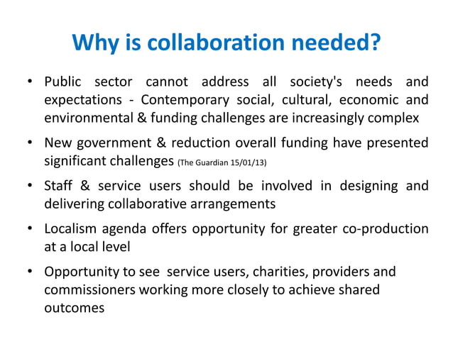 LAWA: Collaborative Working | PPT