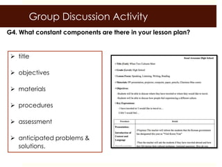 PPP Lesson Planning | PPTX