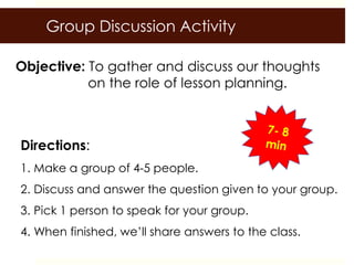 PPP Lesson Planning | PPTX