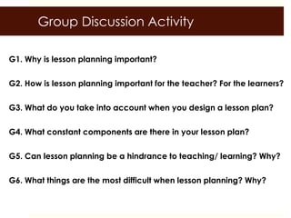PPP Lesson Planning | PPTX