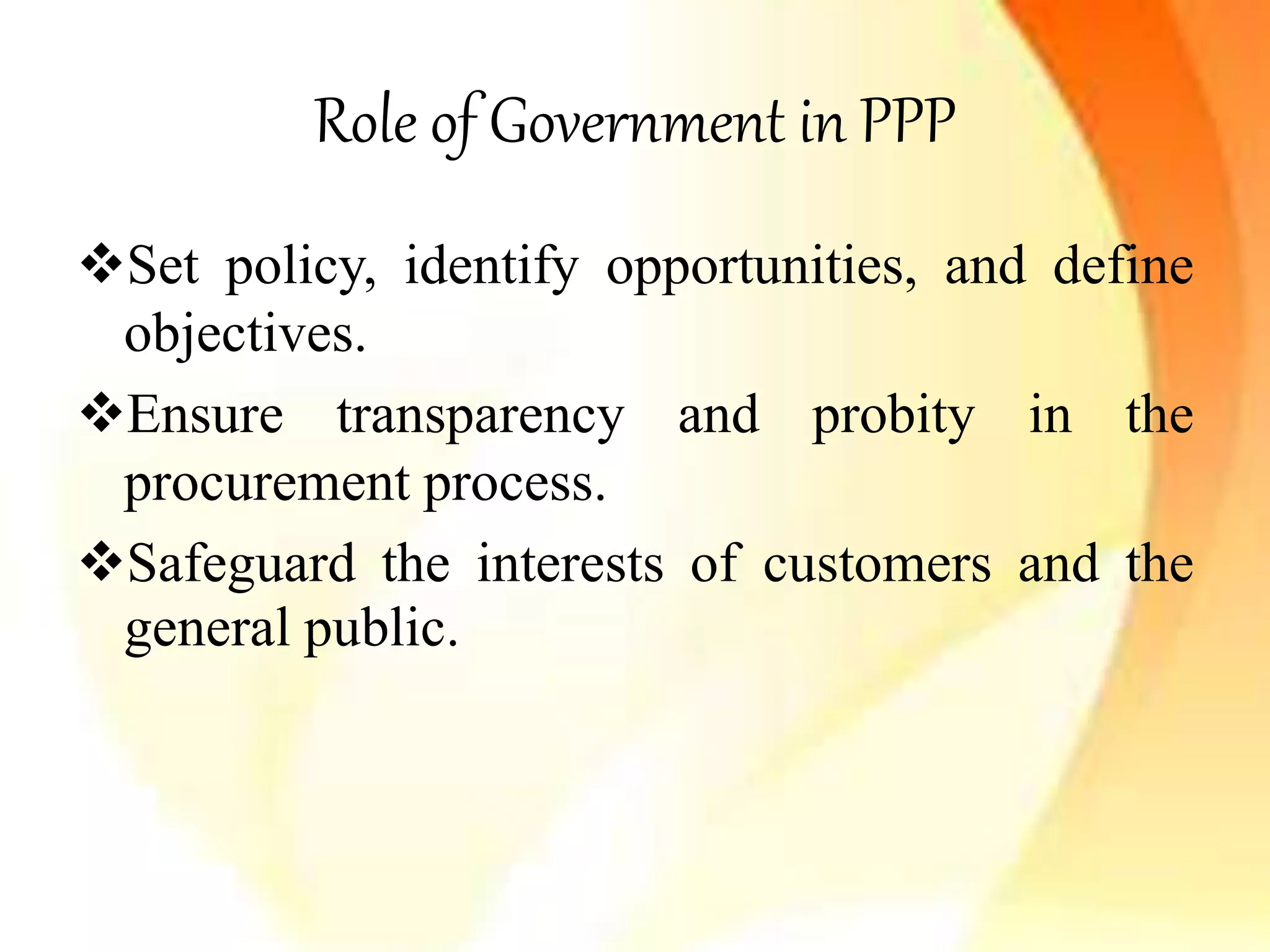 Public Private Partnership | PPTX