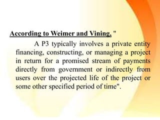 Public Private Partnership | PPTX