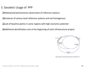 PPP methods and geodetic usage | PDF