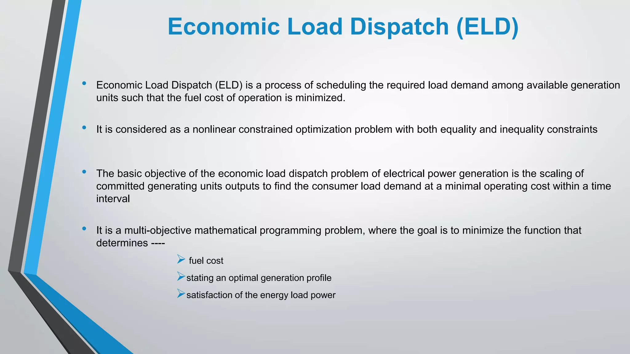 Economic load dispatch problem solving using "Cuckoo Search" | PPTX