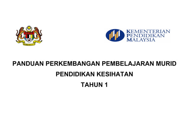 PPPM PENDIDIKAN KESIHATAN TAHUN 1 | PPT
