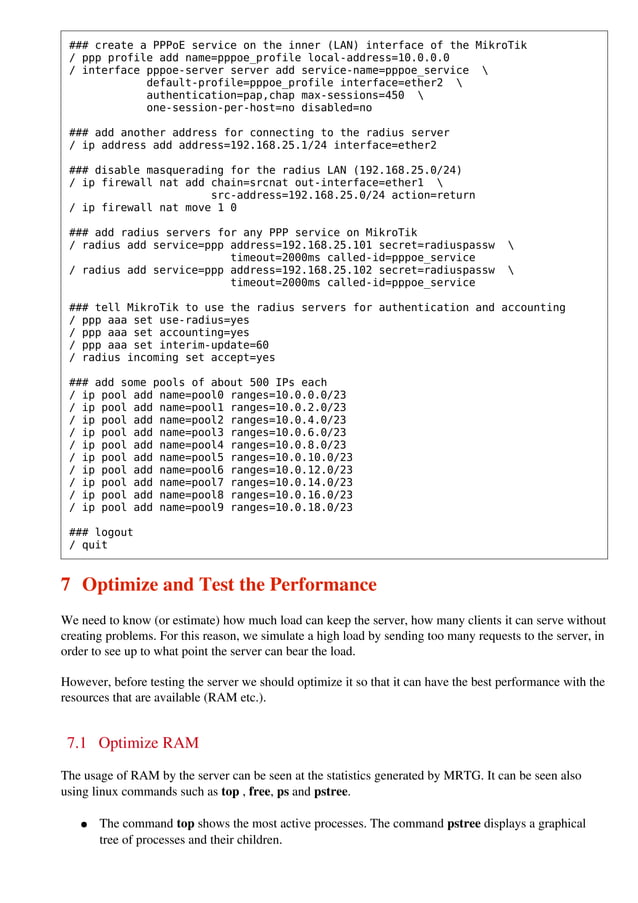 PPPoE With Mikrotik and Radius | PDF