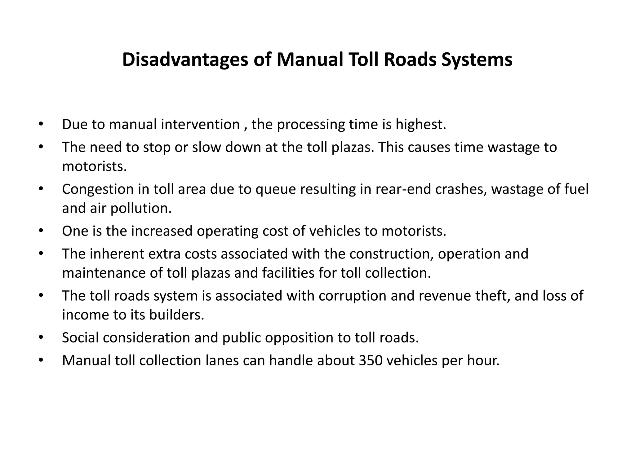 Presentation on Closed Toll & Toll Systems | PPTX