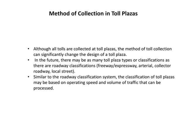 Presentation on Closed Toll & Toll Systems | PPTX | Personal Taxes | Personal Finance