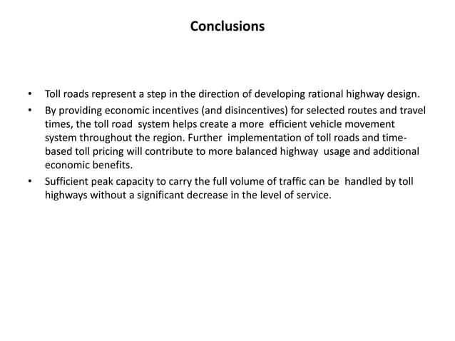 Presentation on Closed Toll & Toll Systems | PPTX | Personal Taxes | Personal Finance