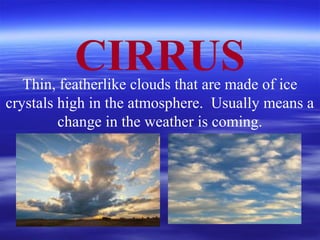 Ppp on clouds and their classification | PPT