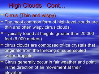 Ppp on clouds and their classification | PPT