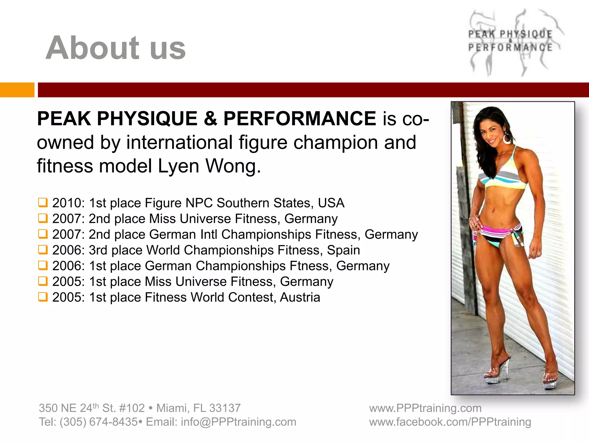 Peak Physique&Performance presentation | PPT