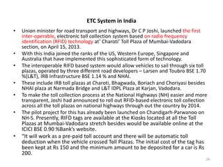 Presentation on Open Toll & Toll Systems | PDF