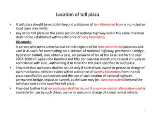 Presentation on Open Toll & Toll Systems | PDF