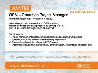Applied Materials positions2 | PPT