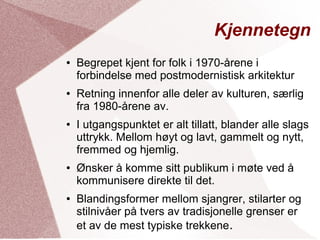 postmodernisme | ODP