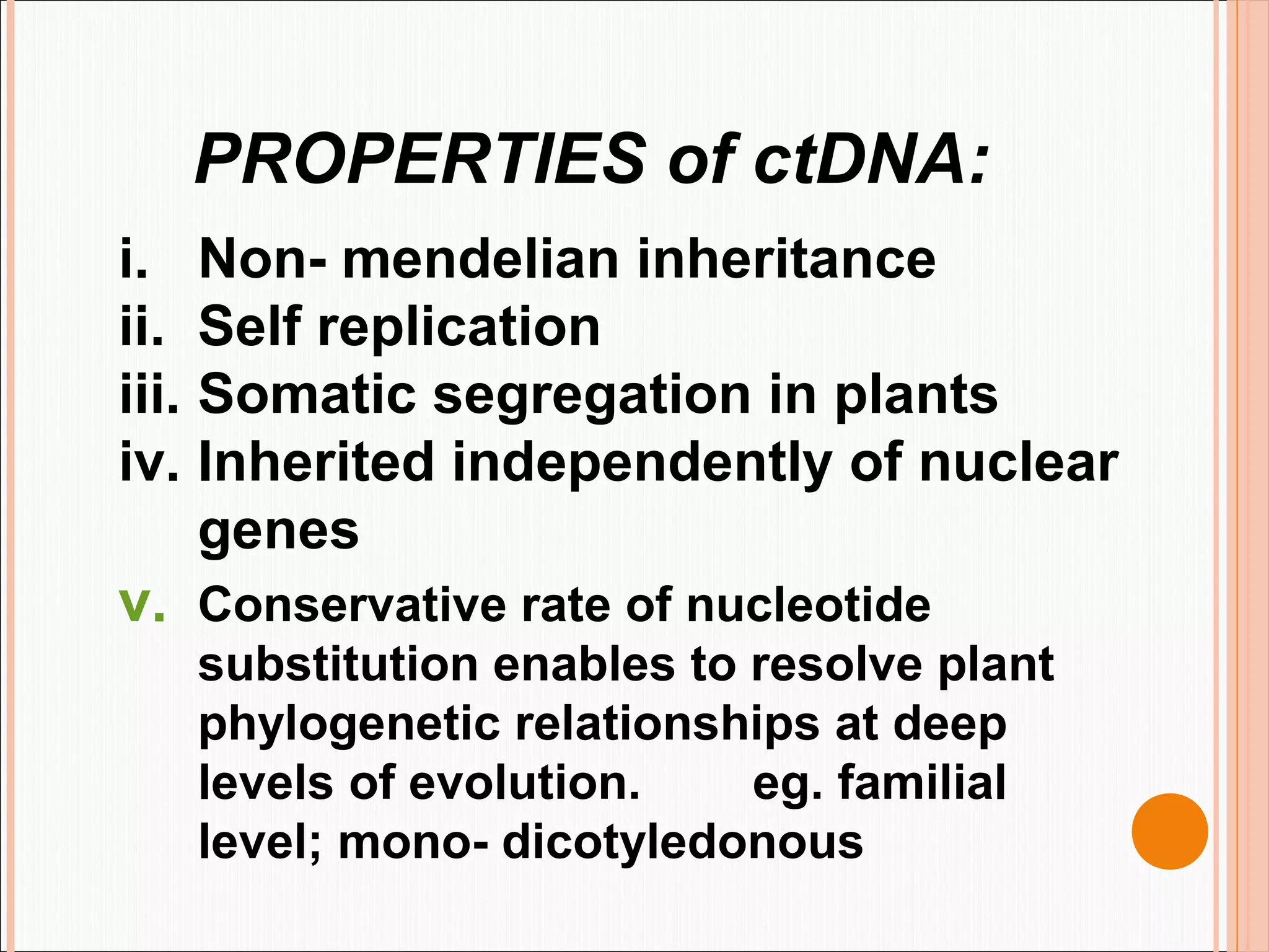 chloroplast DNA | PPT
