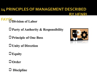 14 principle of managment too short and too sweet | PPTX