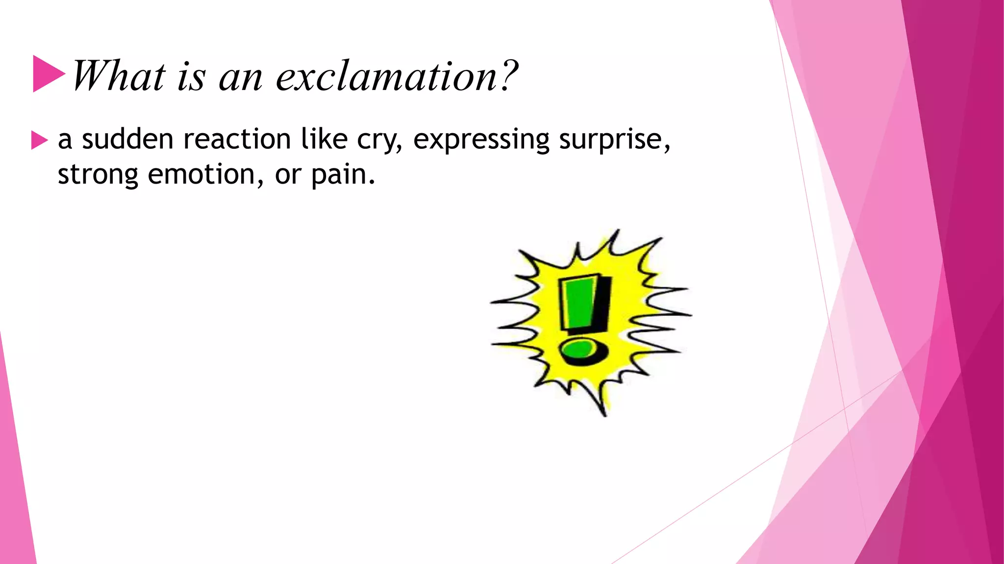 Exclamation mark | PPTX