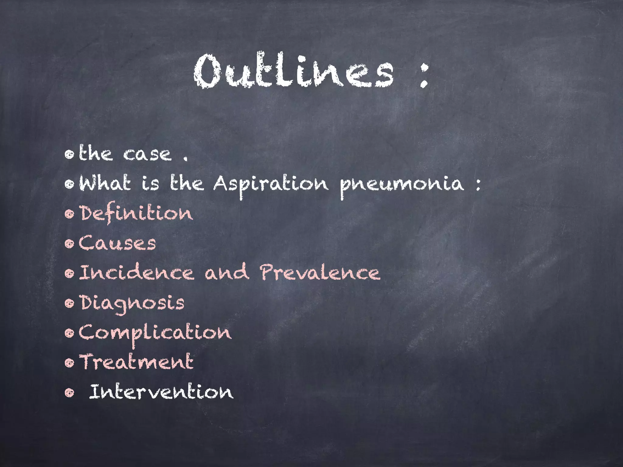 Aspiration Pneumonia Case presentation | PDF