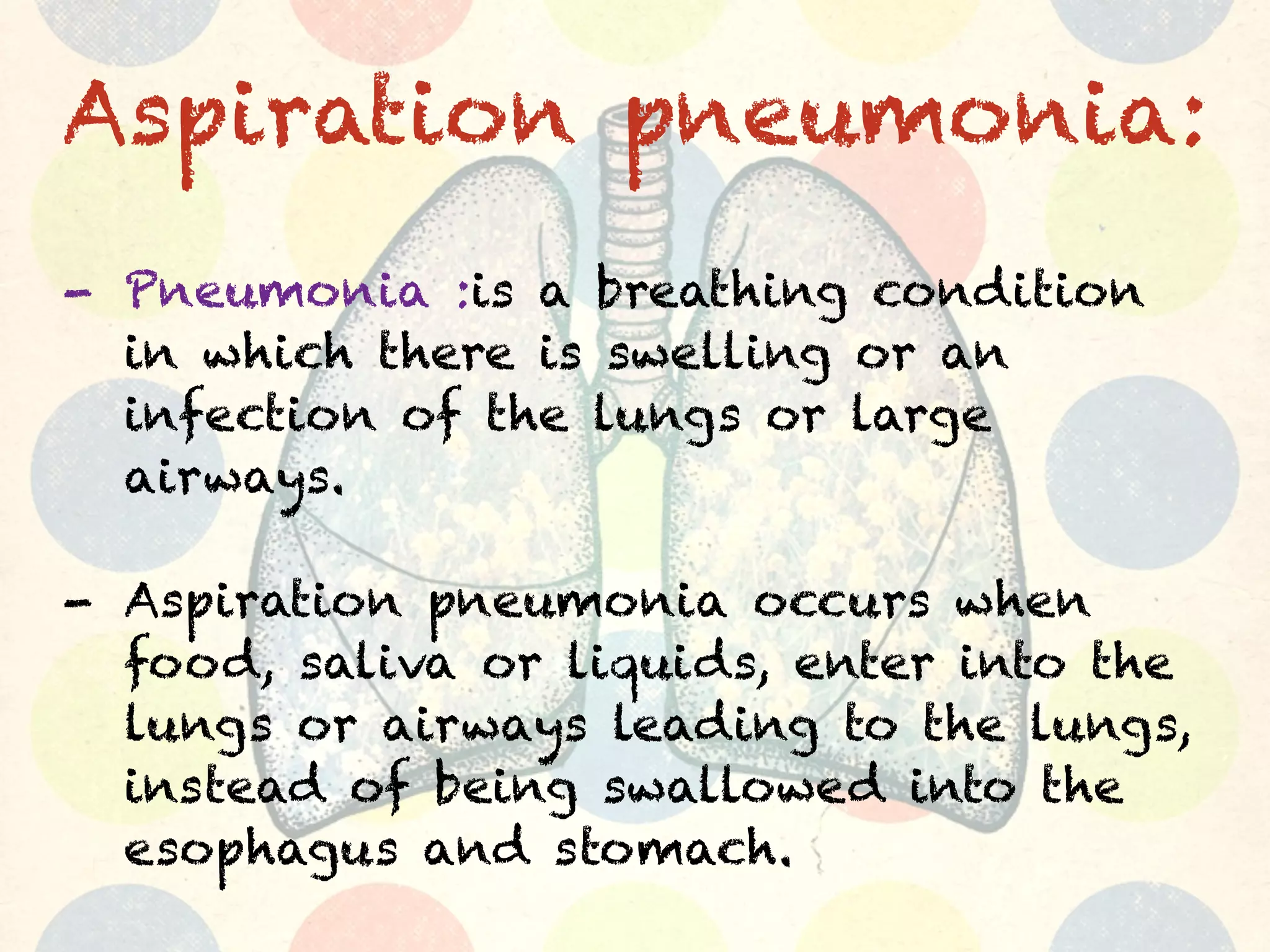 Aspiration Pneumonia Case presentation | PDF