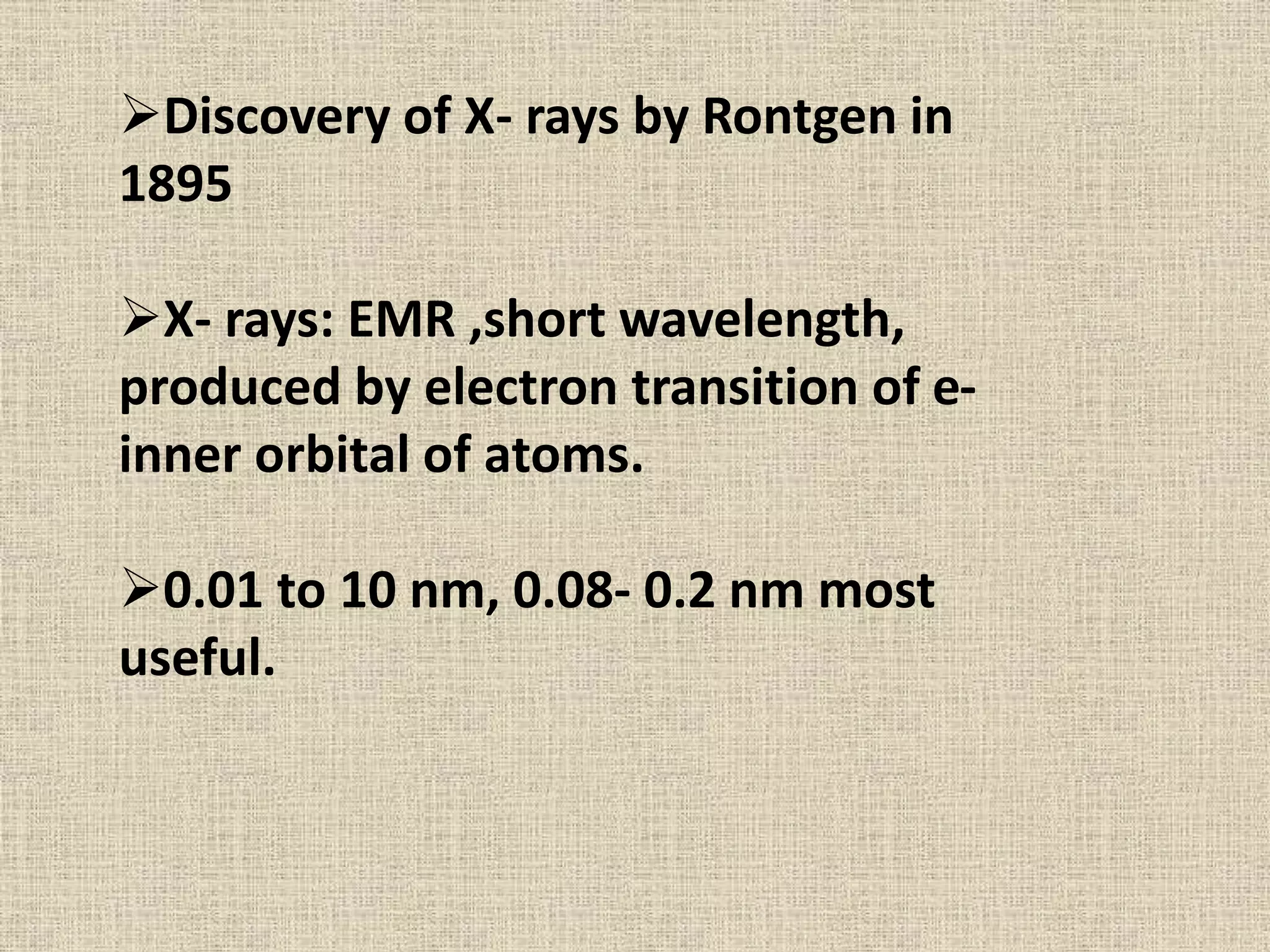 X Ray Diffraction Spectroscopy | PPTX | Chemistry | Science