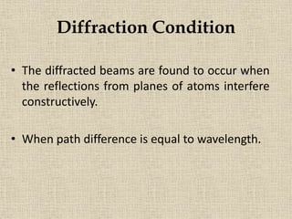 X Ray Diffraction Spectroscopy | PPTX