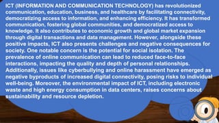 Negative Impact of ICT (Information and Communication Technology)In the ...