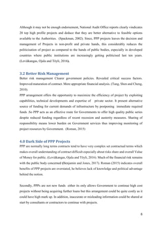 PFI/PPP (PUBLIC PRIVATE PARTNERSHIP) projects in UK prospective | PDF
