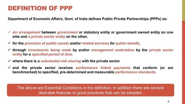 PPP identification & STRUCTURING Conceptualising | PPT