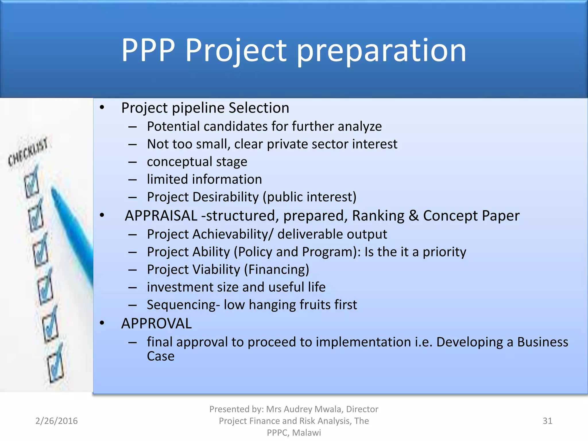 Ppp project life cycle | PPTX