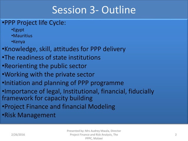 Ppp project life cycle | PPTX